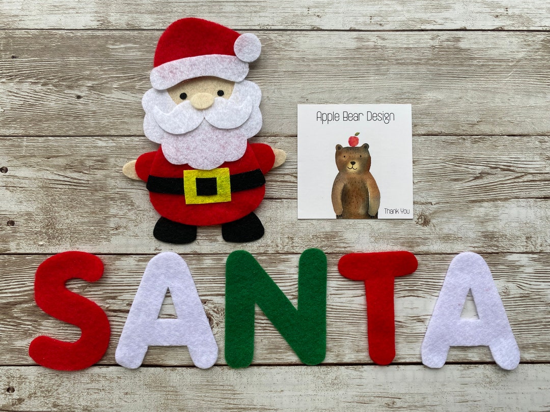 Children Felt Board Song Set: Spell Santa - Etsy