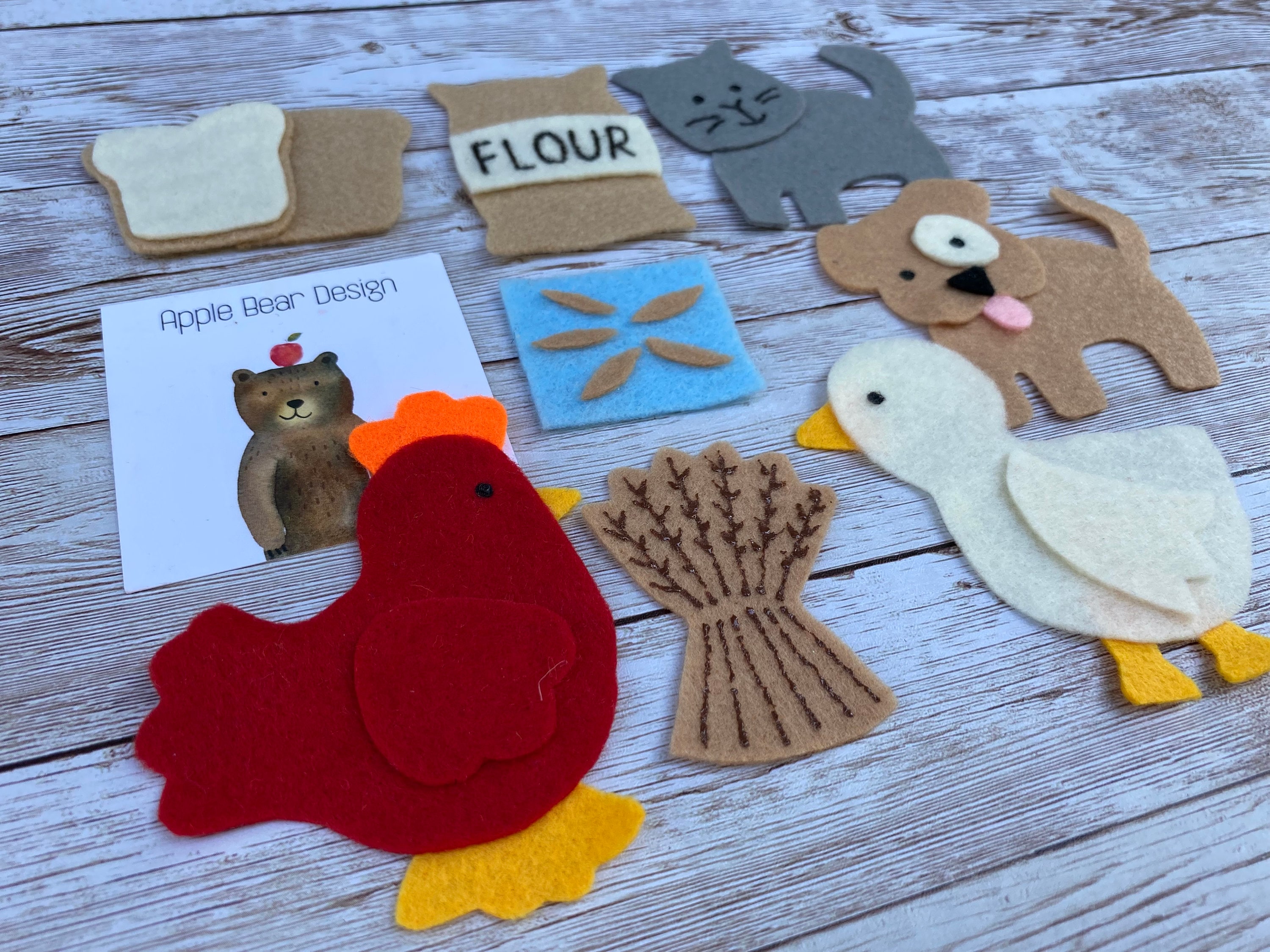 Felt Board Story Set: the Little Red Hen - Etsy Australia
