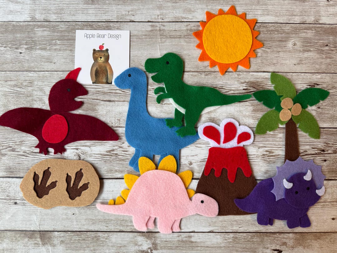 Children Felt Board Story: Dinosaurs (2 Songs) - Etsy