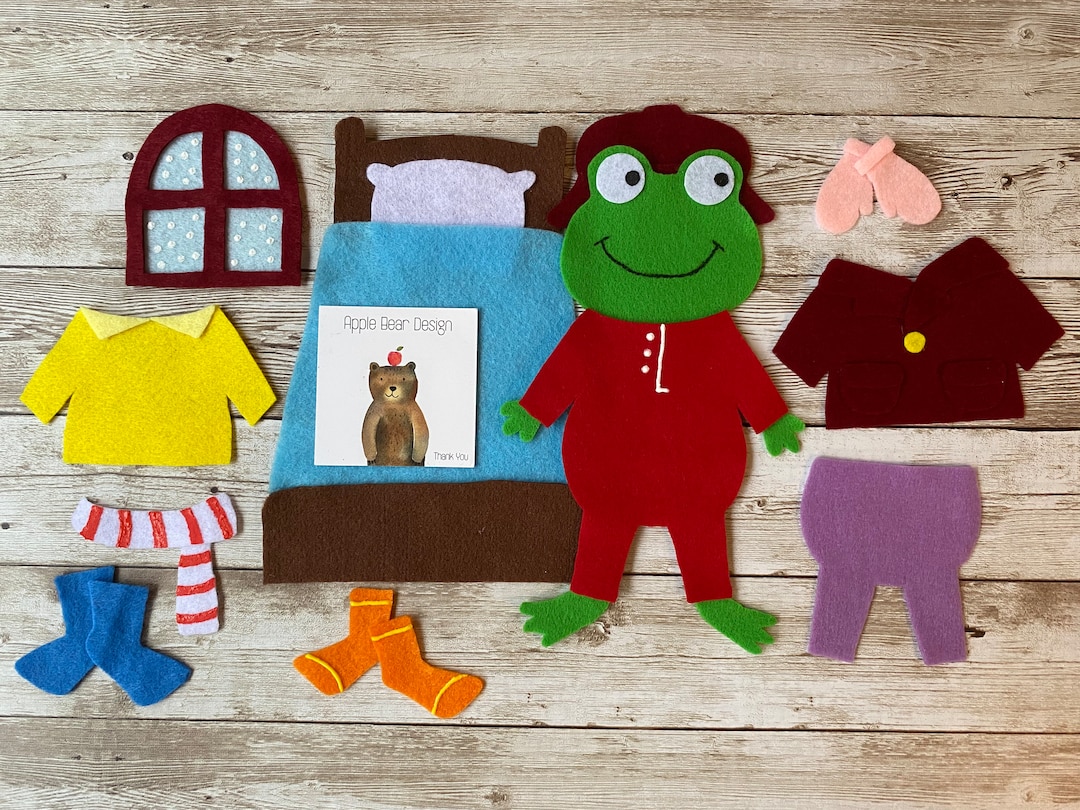 Felt Board Story Set: Froggy Gets Dressed - Etsy