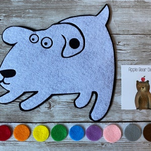 Felt Board Story Set: A Dog’s Colourful Day - Etsy