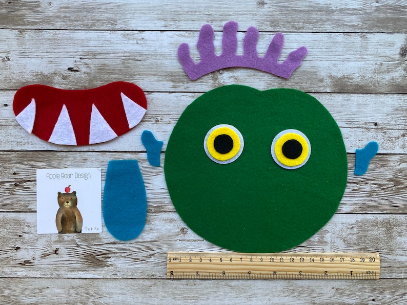 Felt Board Story Set: GO Away Big Green Monster - Etsy
