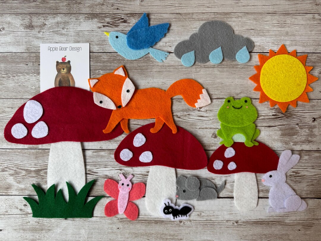 Children Felt Board Story: Mushroom in the Rain - Etsy