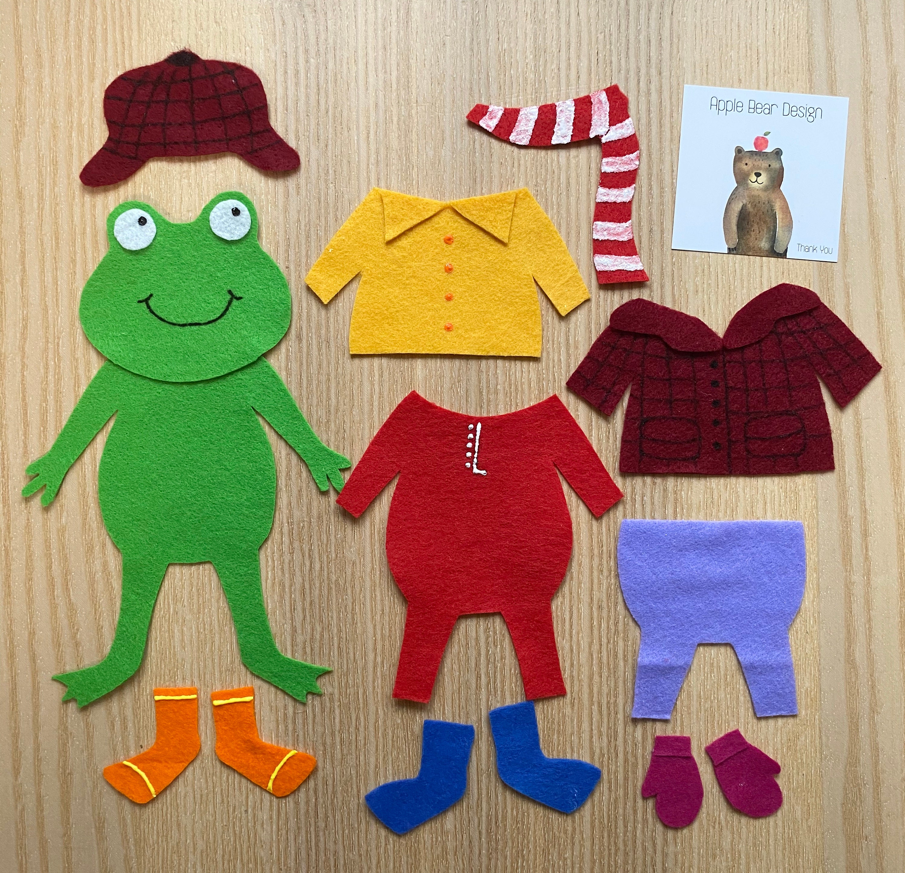 Felt Board Story Set: Froggy Gets Dressed | Etsy