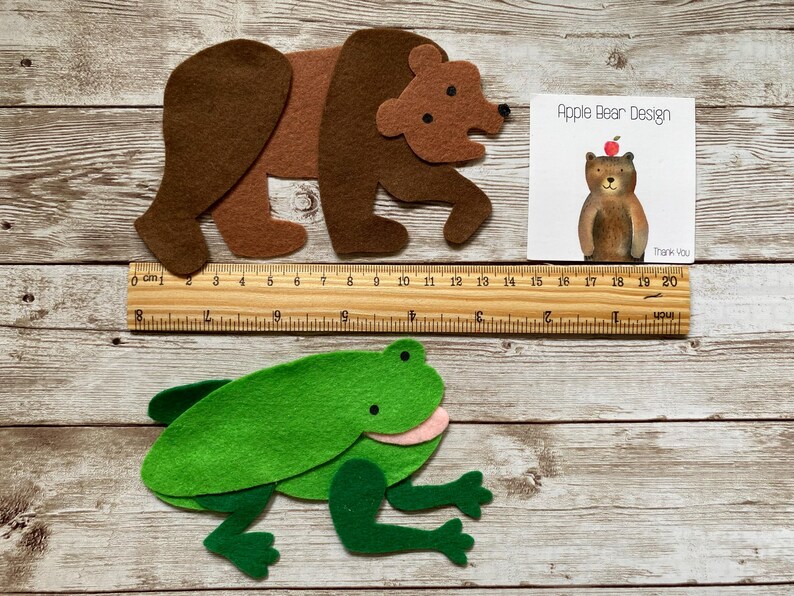 Children Felt Board Story Set: Brown Bear What Do You See? - Etsy