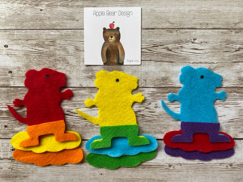 Felt Board Story Set: Mouse Paint - Etsy