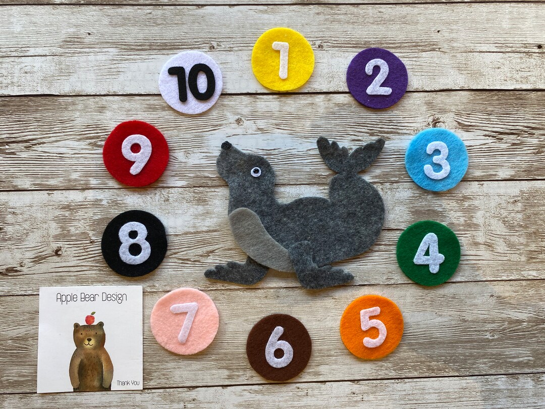 Felt Board Game Rhyme Set: Sammy Seal - Etsy
