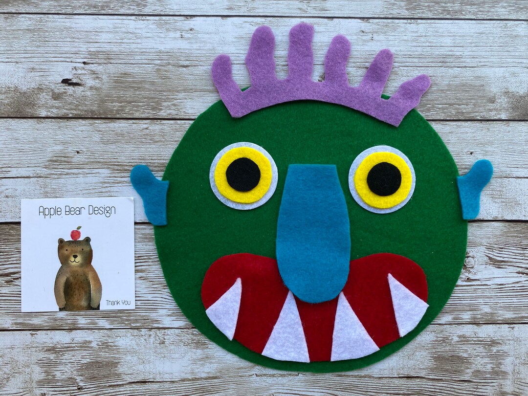 Felt Board Story Set: GO Away Big Green Monster - Etsy