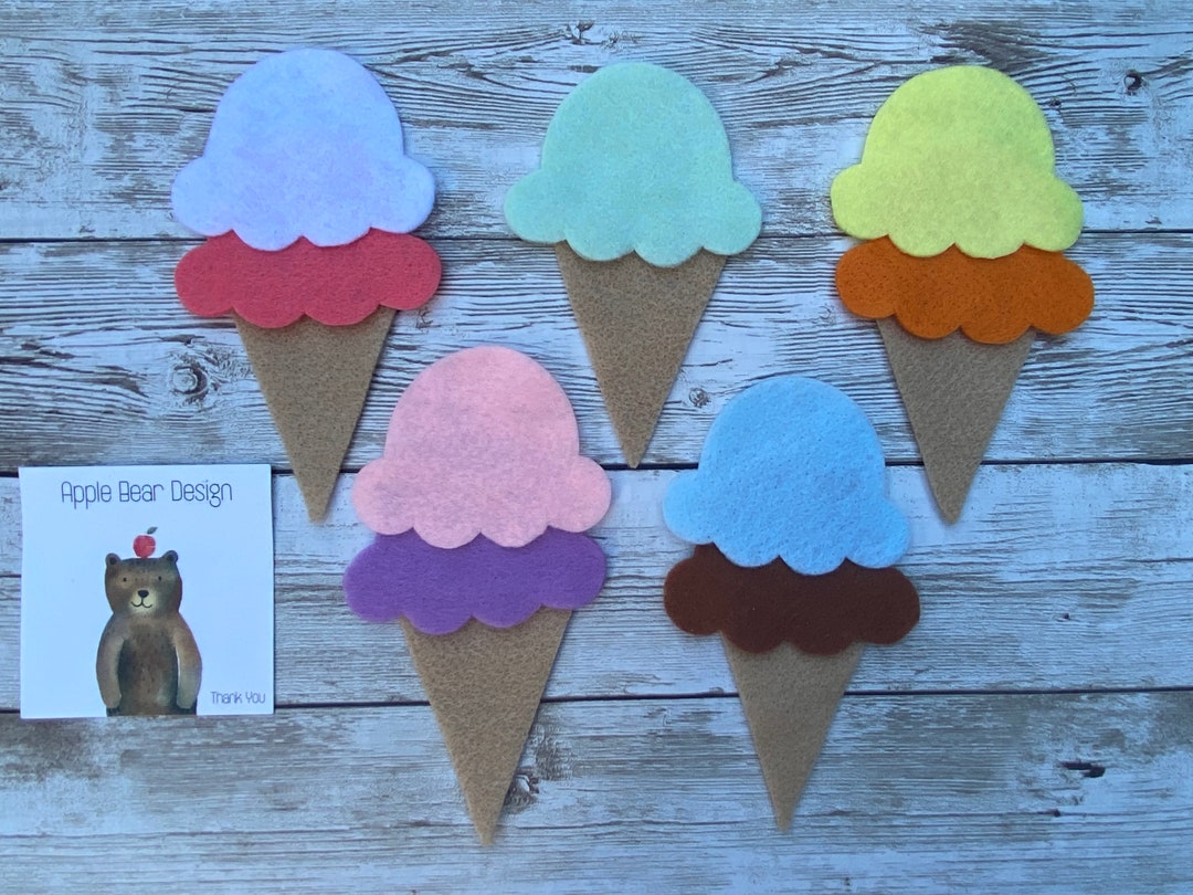 Felt Board Song Set: Ice Cream Songs and Rhymes (6 Different Songs and ...
