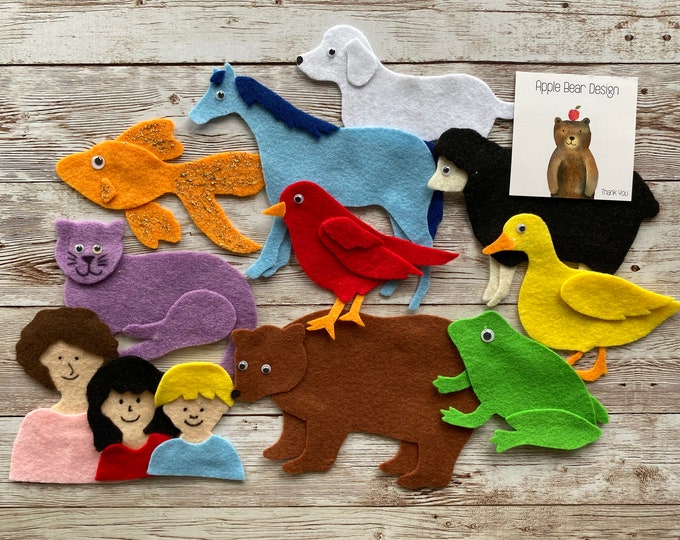 Felt Board Story Set: Brown Bear Brown Bear What Do You See - Etsy