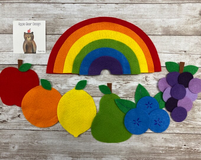 Rainbow Puzzle/ Rainbow Stew / Rainbow Colors Felt Story / Flannel ...