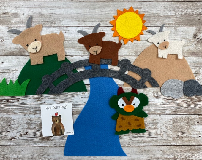 Felt Board Story Set: the Three Billy Goats Gruff - Etsy Canada