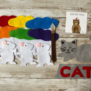 Felt Board Story Set: Mouse Paint - Etsy