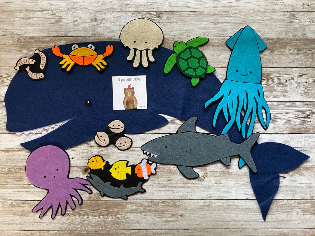 Felt Board Story Set: I Am the Biggest Thing in the Ocean - Etsy