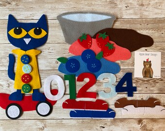 Pete the Cat and His Four Groovy Buttons Felt Story Set / Pete the Cat ...