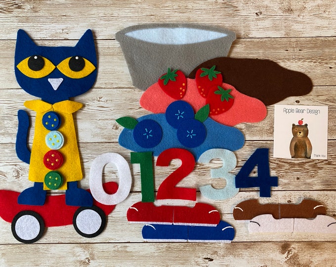 Pete the Cat and His Four Groovy Buttons Felt Story Set / Pete the Cat ...