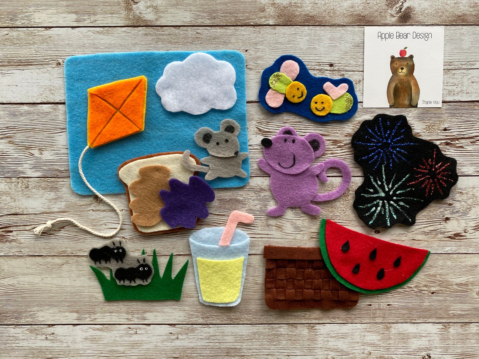 Felt Board Story Set: Mouses First Summer - Etsy Canada