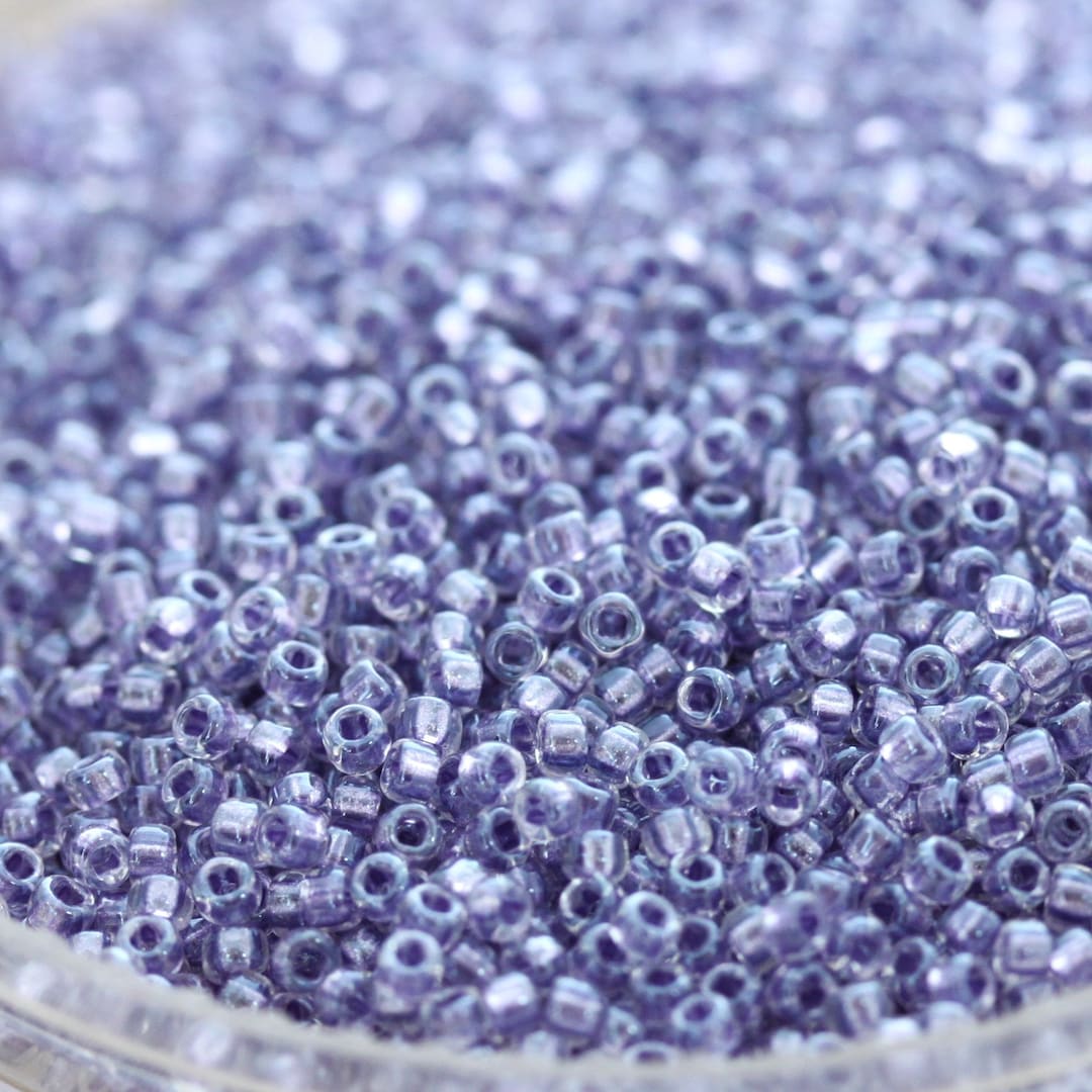 20g 11/0 Sparkling Lavender Lined Miyuki Seed Beads - 20grams, Superior ...