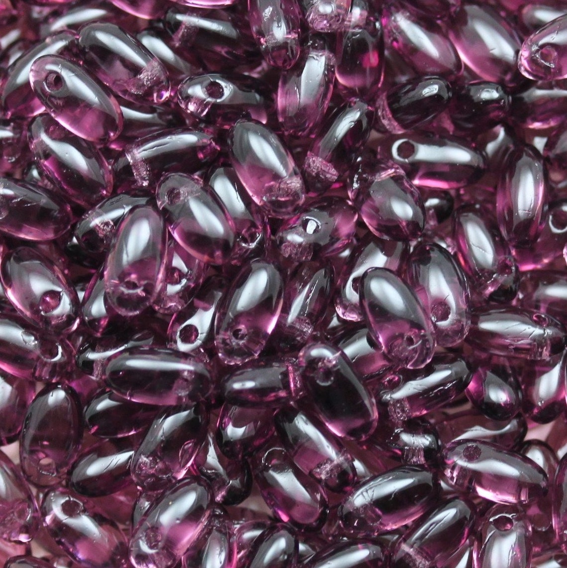 20grams 2.5x6mm Magic , Metallic Rizo Czech Glass Beads, Long Drop ...