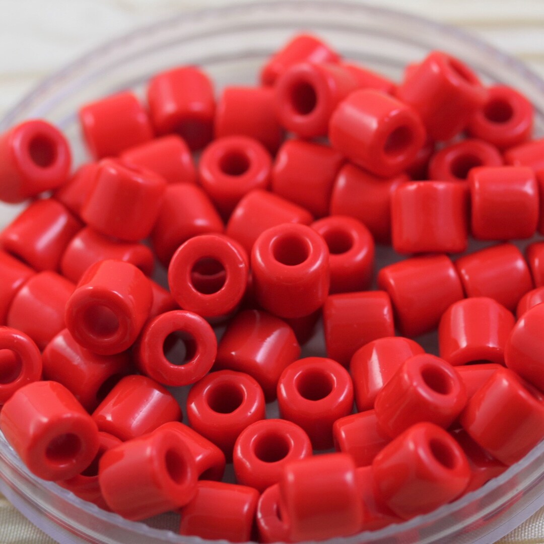 LAST! 25pcs 7mm Chinese Red Crow Rollers Czech Glass Beads, Ancient ...