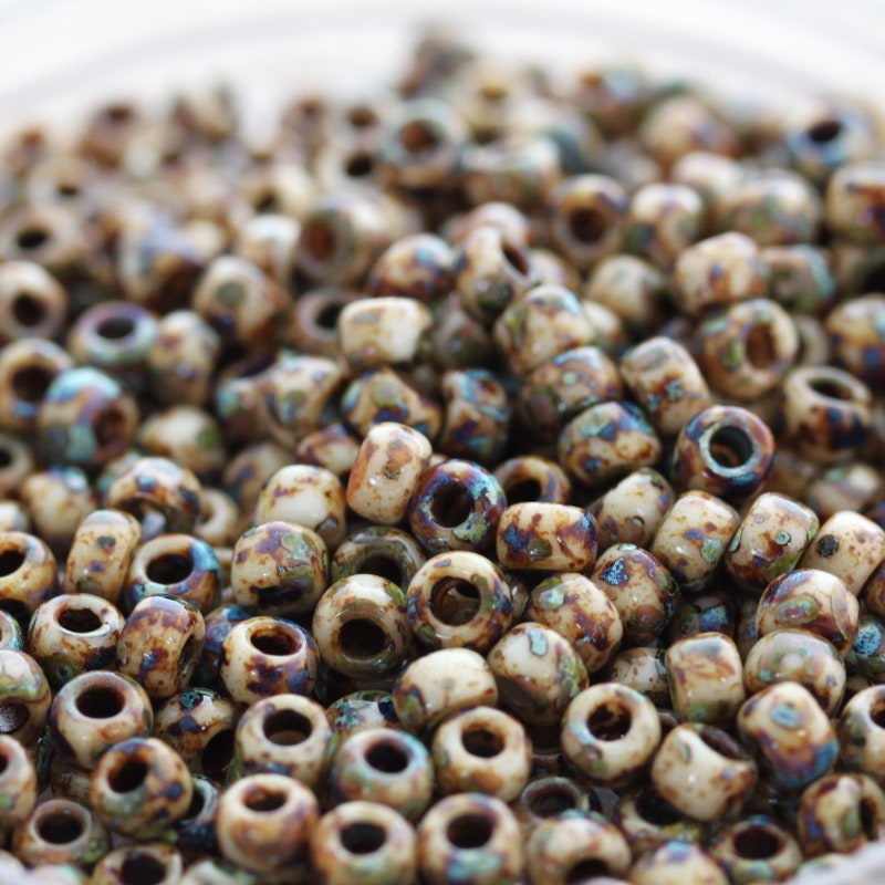 Czech 6 0 Picasso Seed Bead - Etsy