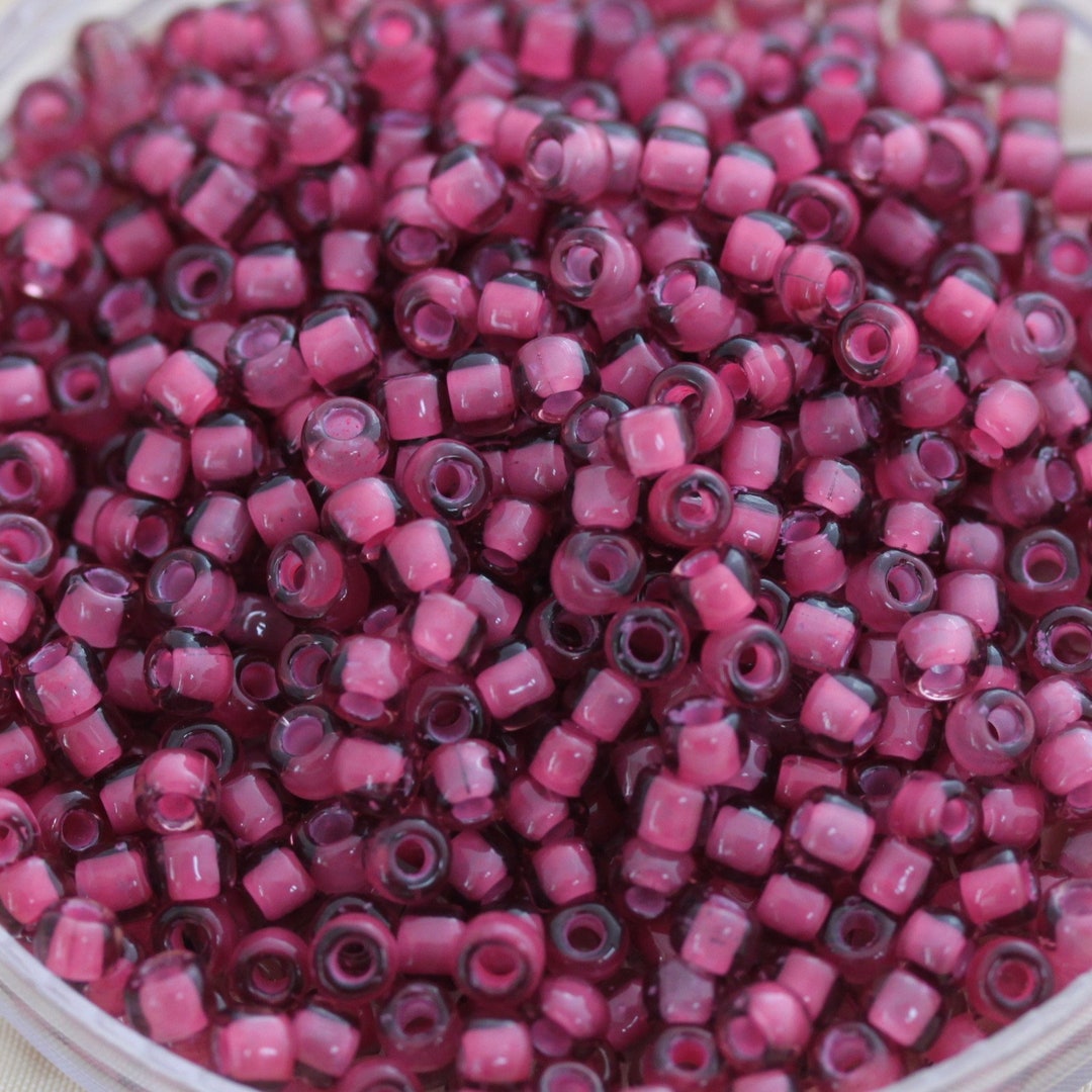 30g 6/0 Rosaline / Pink Lined Matsuno Seed Beads 30grams Spectacular ...