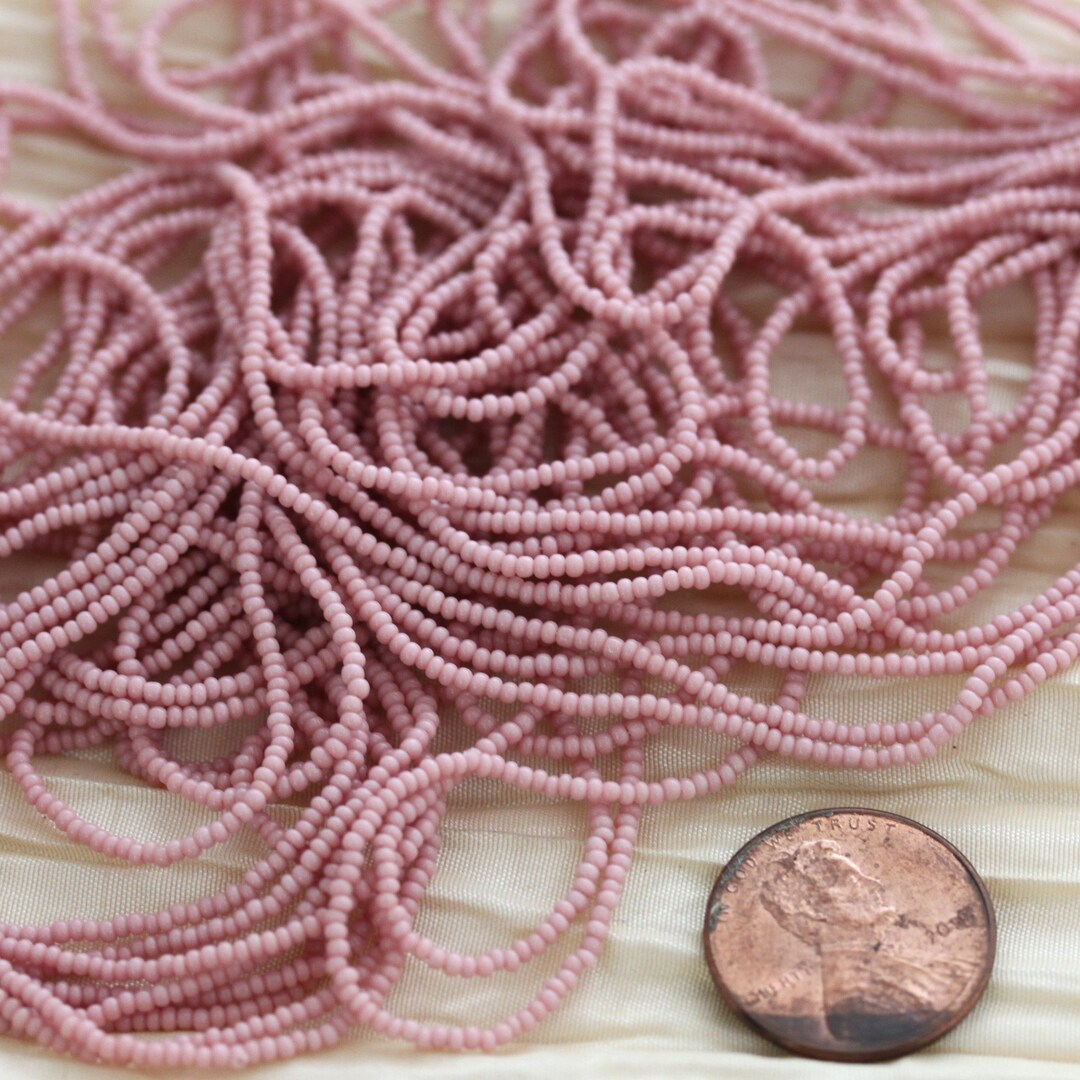 NEW!!! RARE!!! 14/0 Cheyenne Pink Czech Seed Beads - 1 Hank 12/20 ...