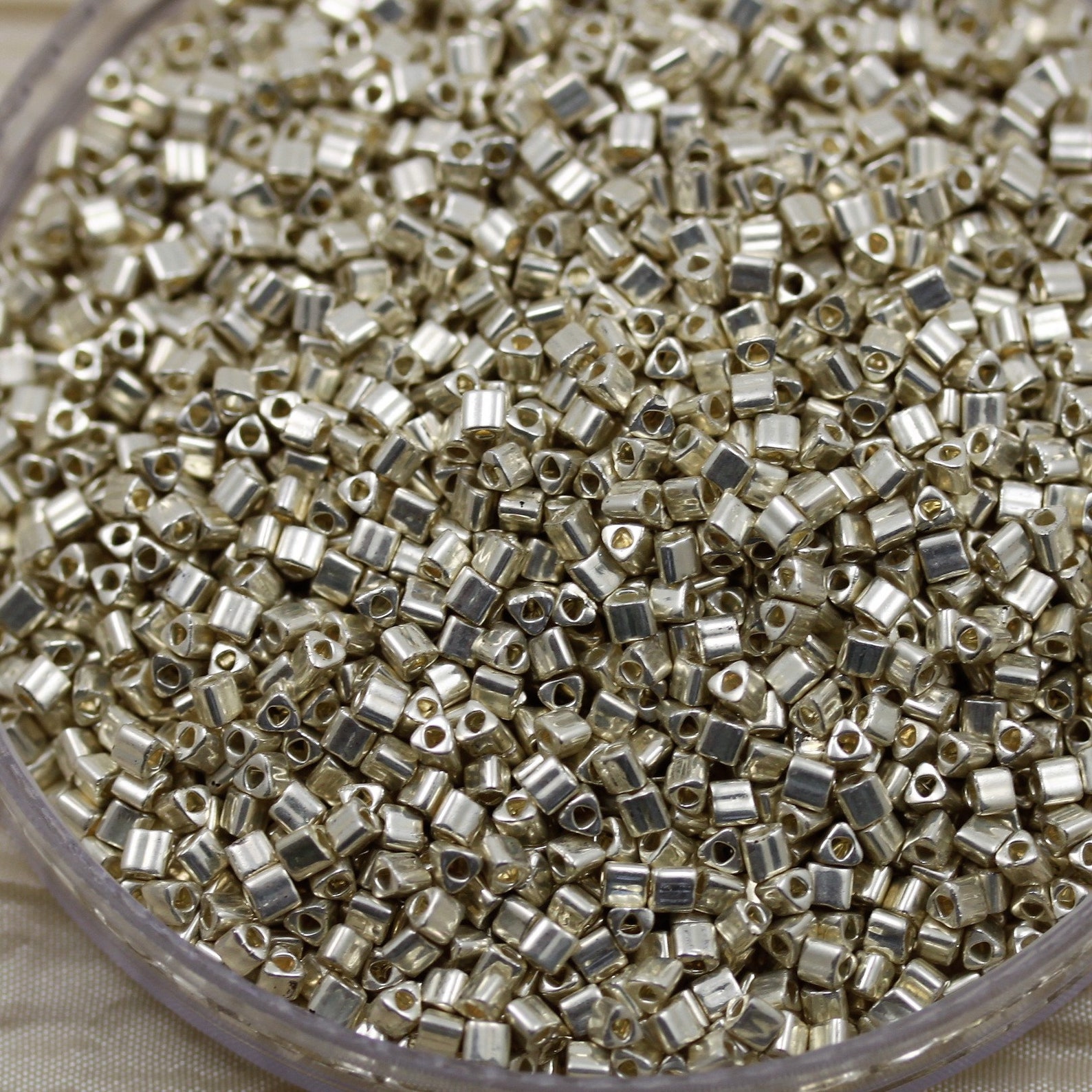 30g 11/0 Galvanized Aluminum Triangle Toho Seed Beads - 30grams, Fancy ...