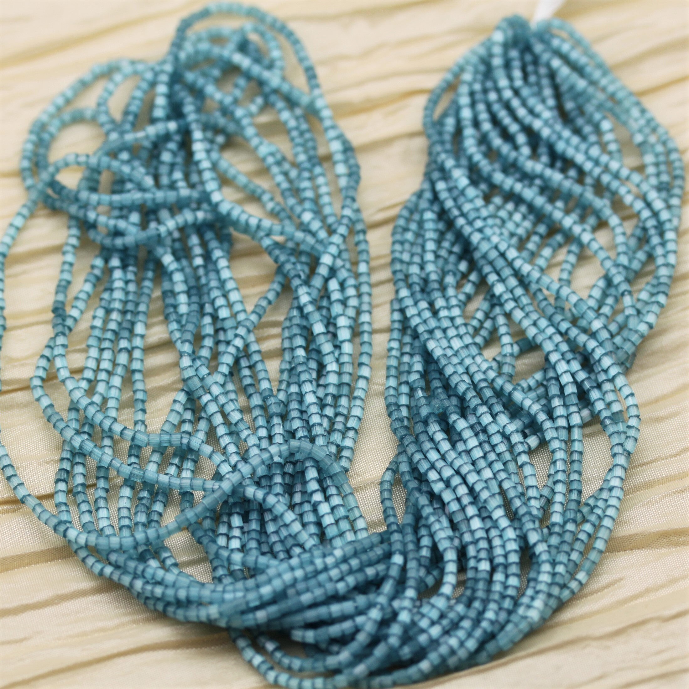 11/0 2cut Satin Light Montana Blue Sol Gel Czech Seed Beads - 1 Hank ...