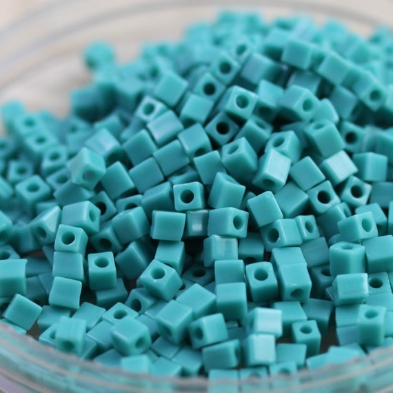 Discontinued 30g 3mm Green Turquoise Cubes Miyuki Seed Beads - Etsy