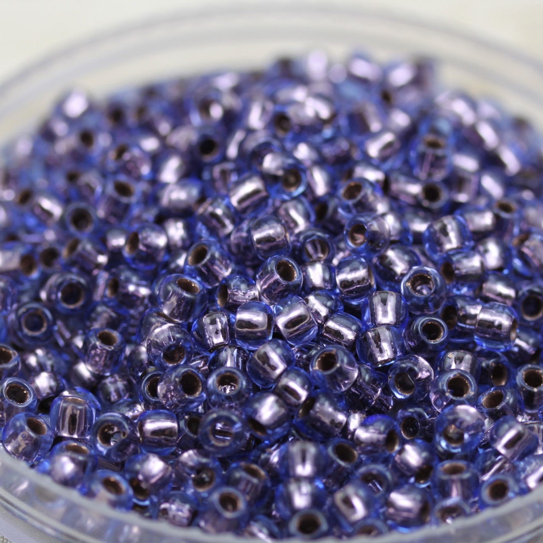 30g 6/0 Sapphire / Copper Lined Toho Seed Beads - 30grams - Spectacular ...