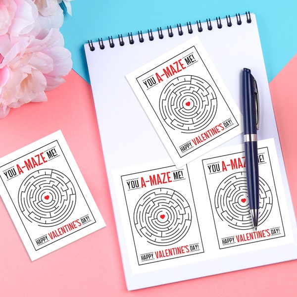 Maze Valentine - Etsy