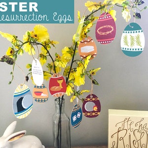 Easter Egg Resurrection Egg Scripture Countdown Instant Download Holy Week Lent Devotional for ...