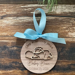 Sleep in Heavenly Peace Memorial Ornament | 3d Stillborn Miscarriage ...
