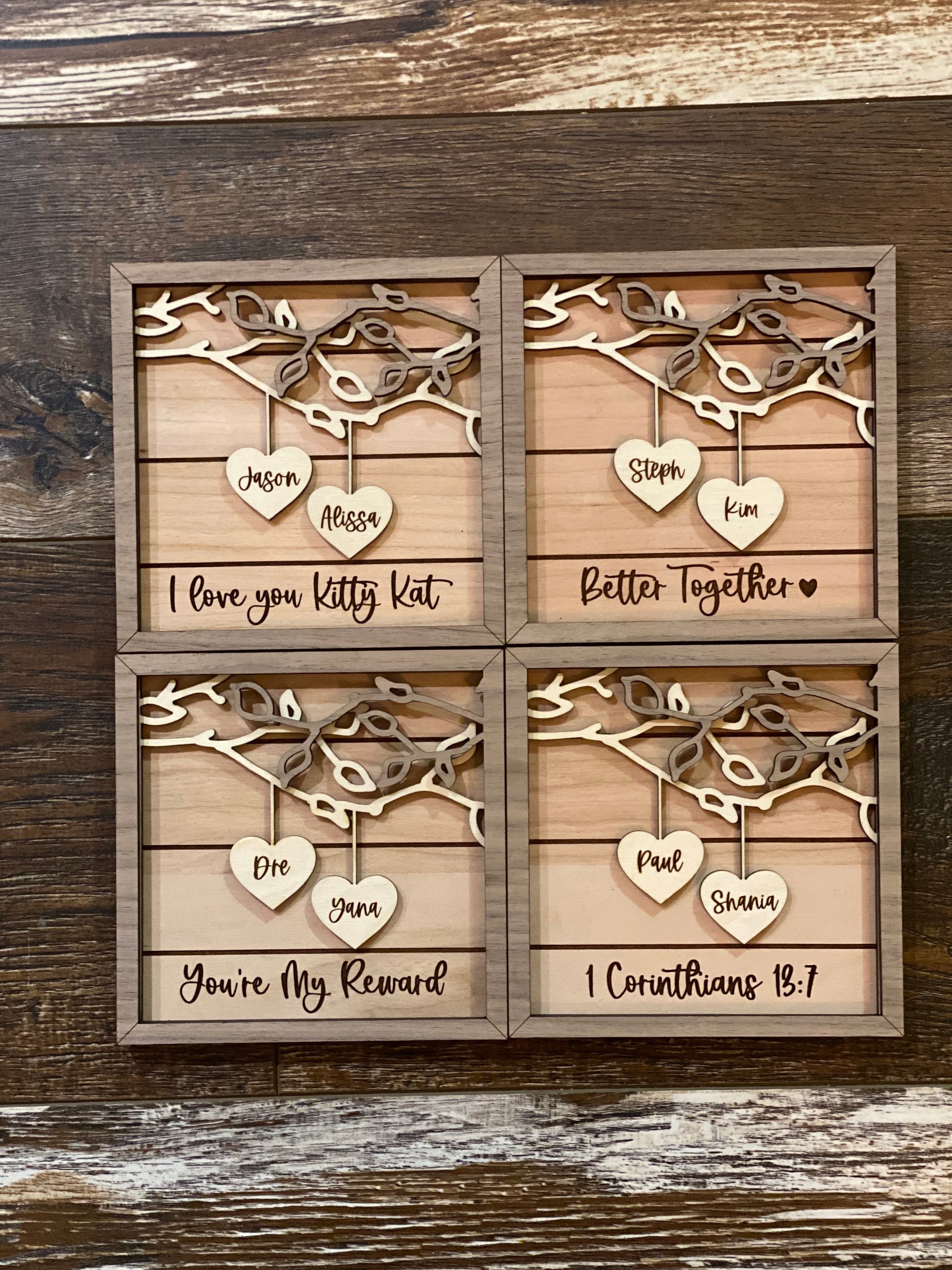 Personalized Wooden Sign Couples Custom Wood Sign - Etsy Canada