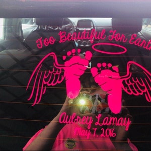 Angel Baby Memorial Decal | Mommy OR Daddy to an Angel | Angel Baby ...