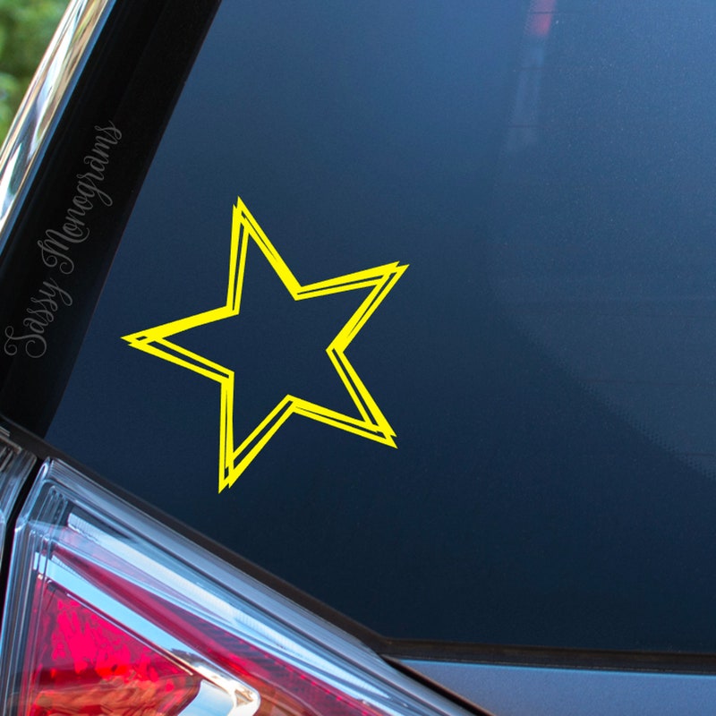 Star Vinyl Decal - Etsy