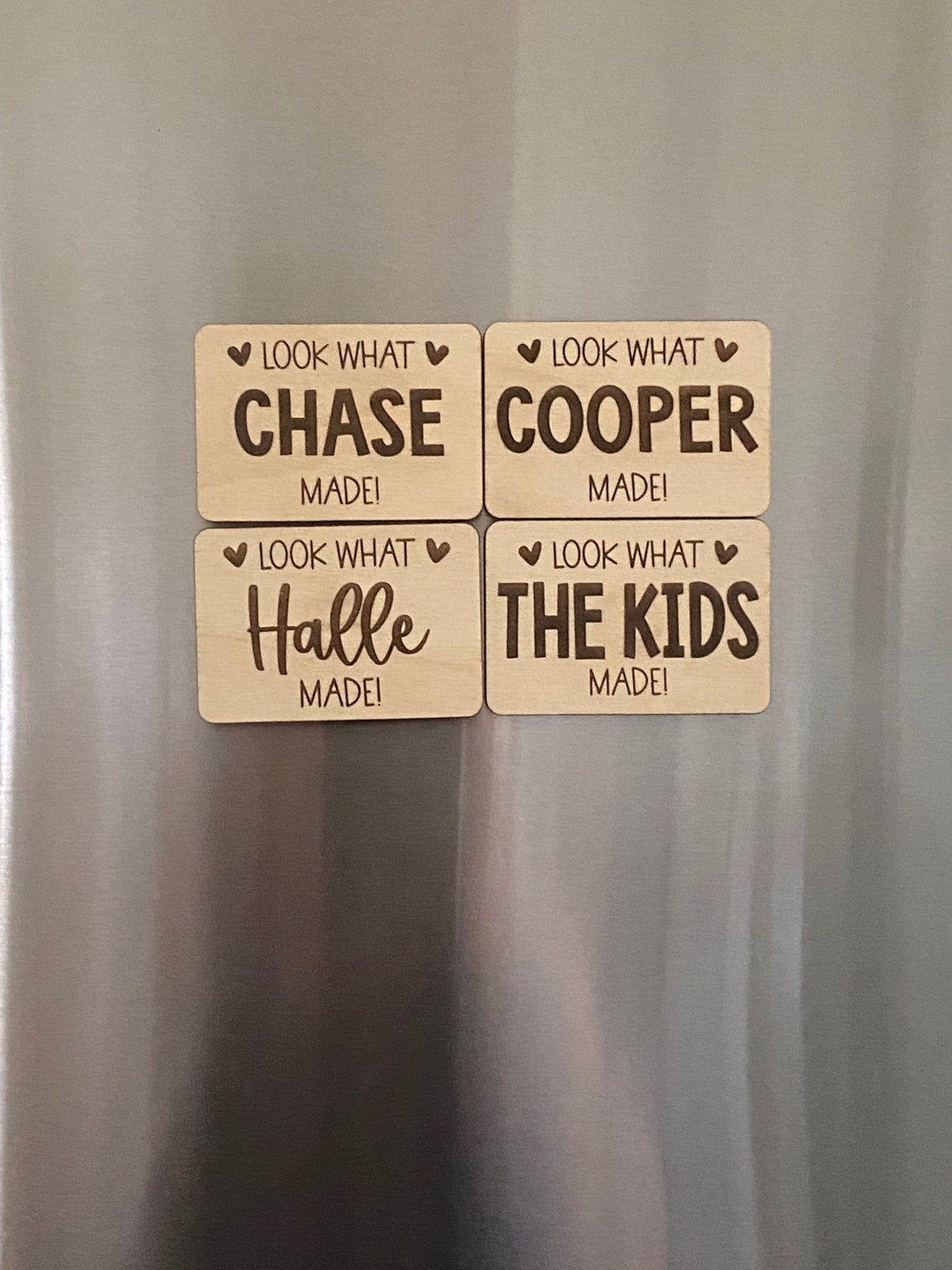 Personalized Look What I Made Magnet | Kids Name Magnet | Artwork ...