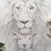 Lion and Lamb Art, Lion and Lamb Print, Peace Art, Lion Print, Lamb ...