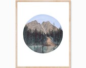 Forest Print Hiking Print Nature Trail Mountain Art Nature | Etsy