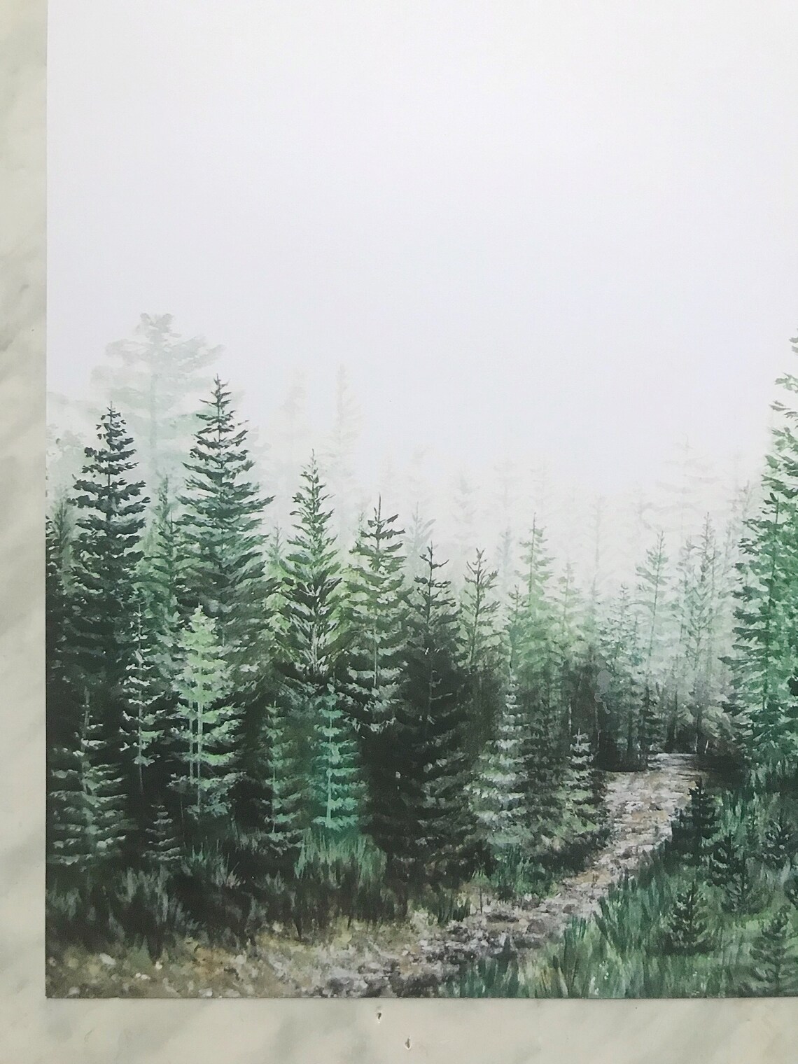 Forest Print Nature Print Forest Art Nature Art Minimal - Etsy