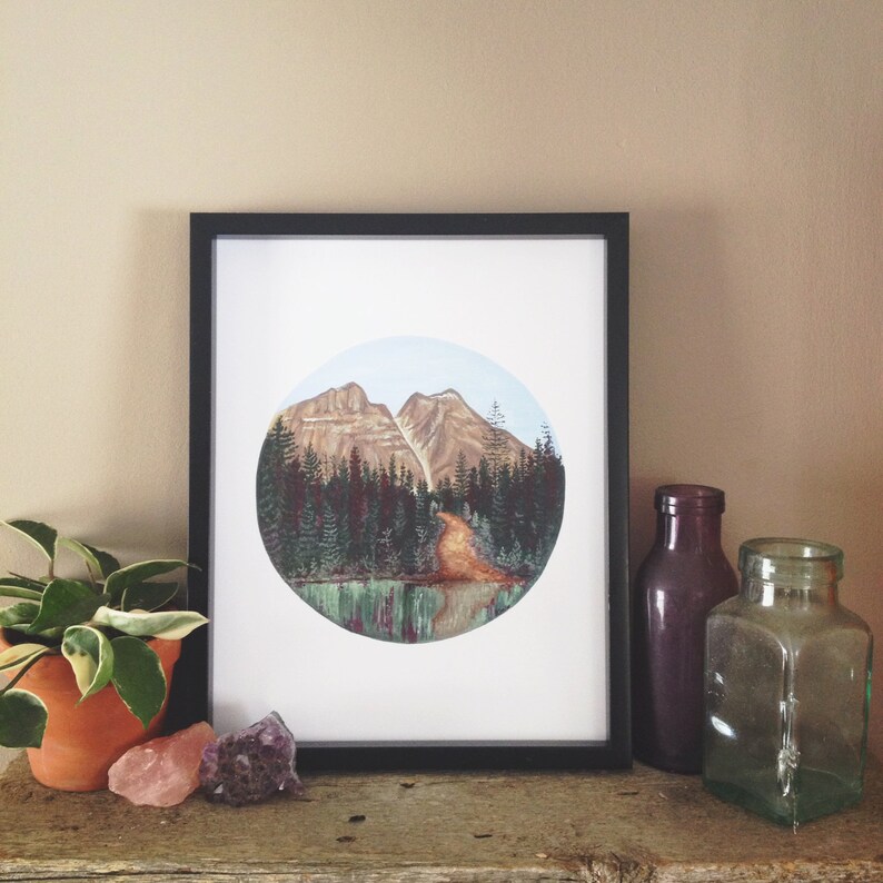 Forest Print Hiking Print Nature Trail Mountain Art Nature - Etsy