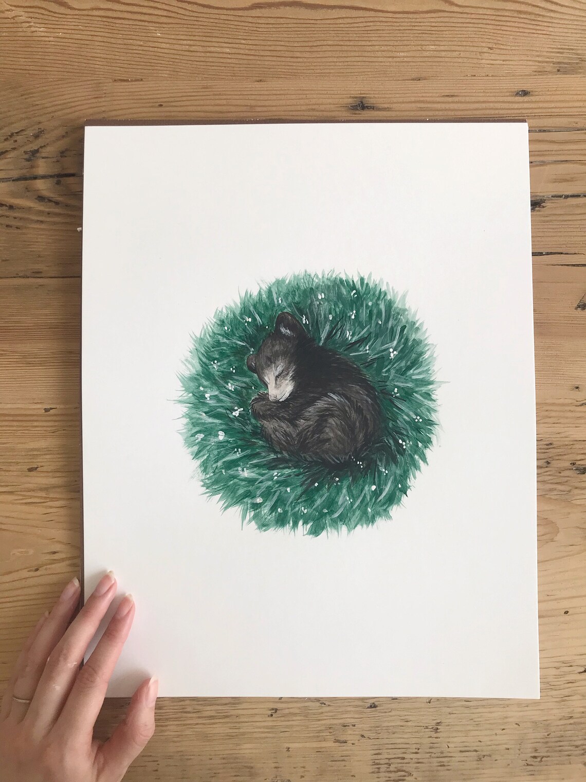 Bear Cub Print Nursery Print Baby Bear Print Gallery Wall - Etsy
