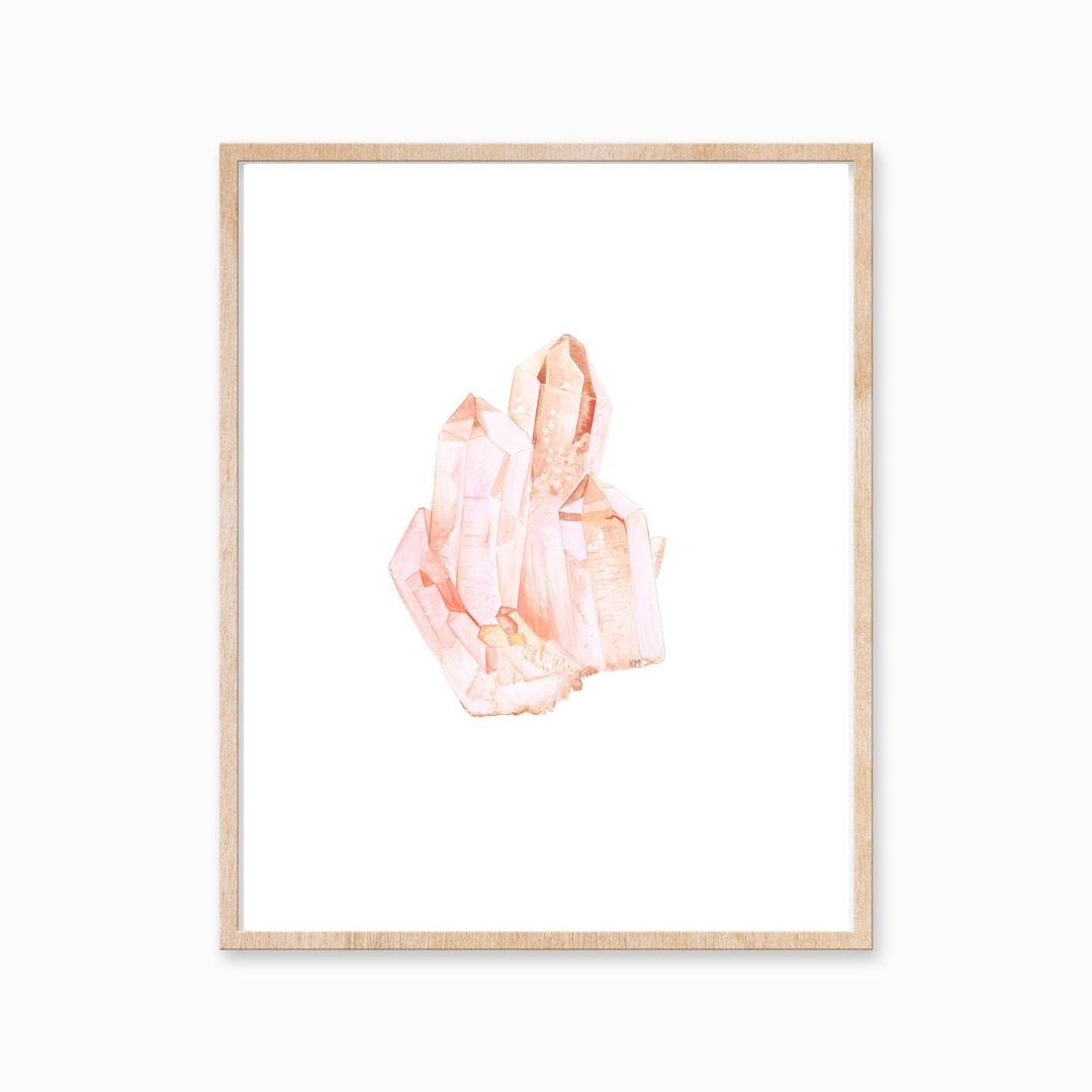 Crystal Art, Crystal Print, Gem Art, Gem Print, Gemstone Print, Mineral ...