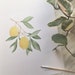 Lemon Print Botanical Print Farmhouse Art Minimal Plant - Etsy