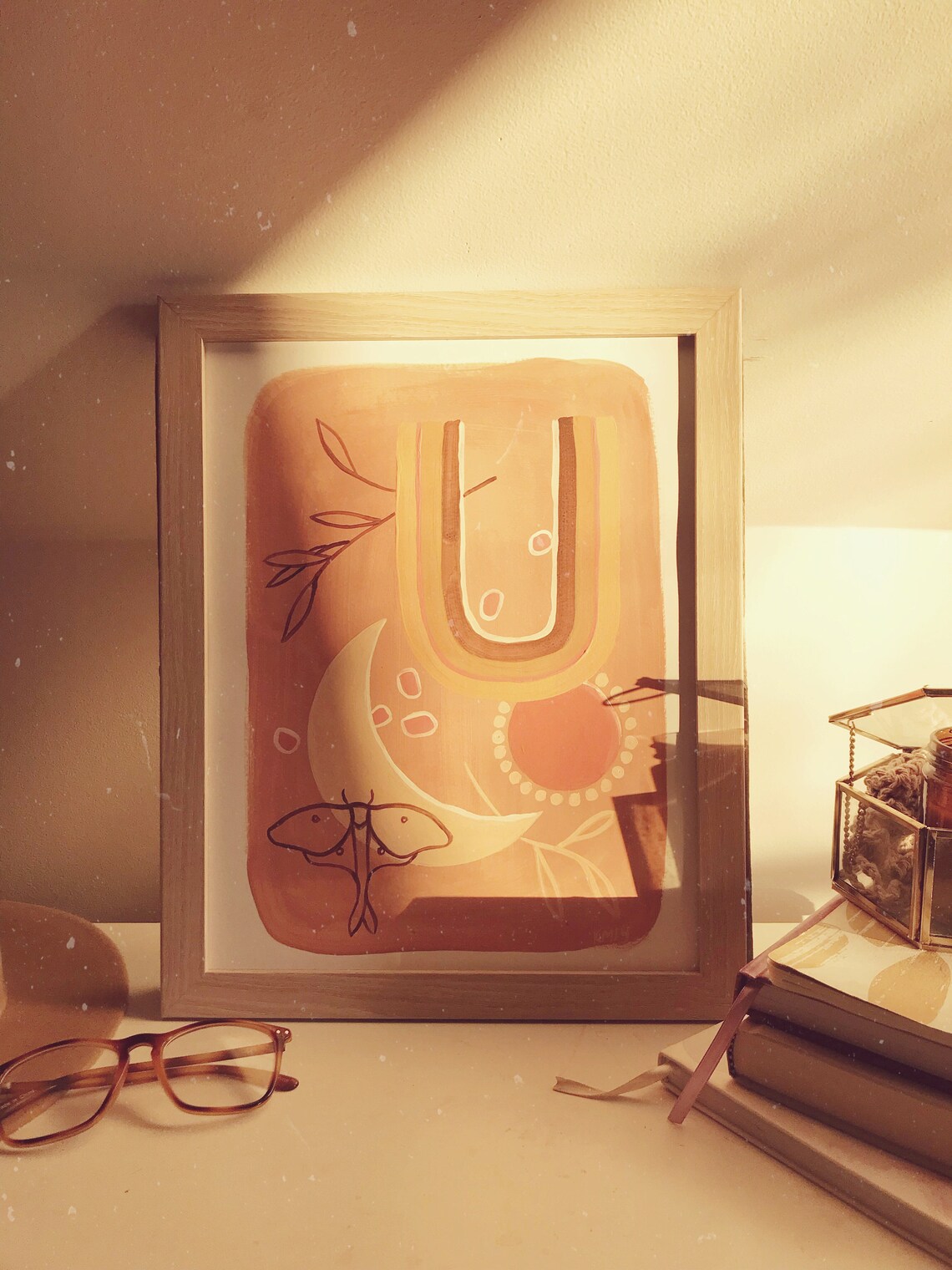 Neutral Rainbow Print Earthy Rainbow Art Abstract Rainbow | Etsy