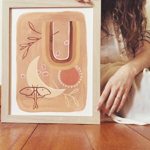 Neutral Rainbow Print, Earthy Rainbow Art, Abstract Rainbow Print ...