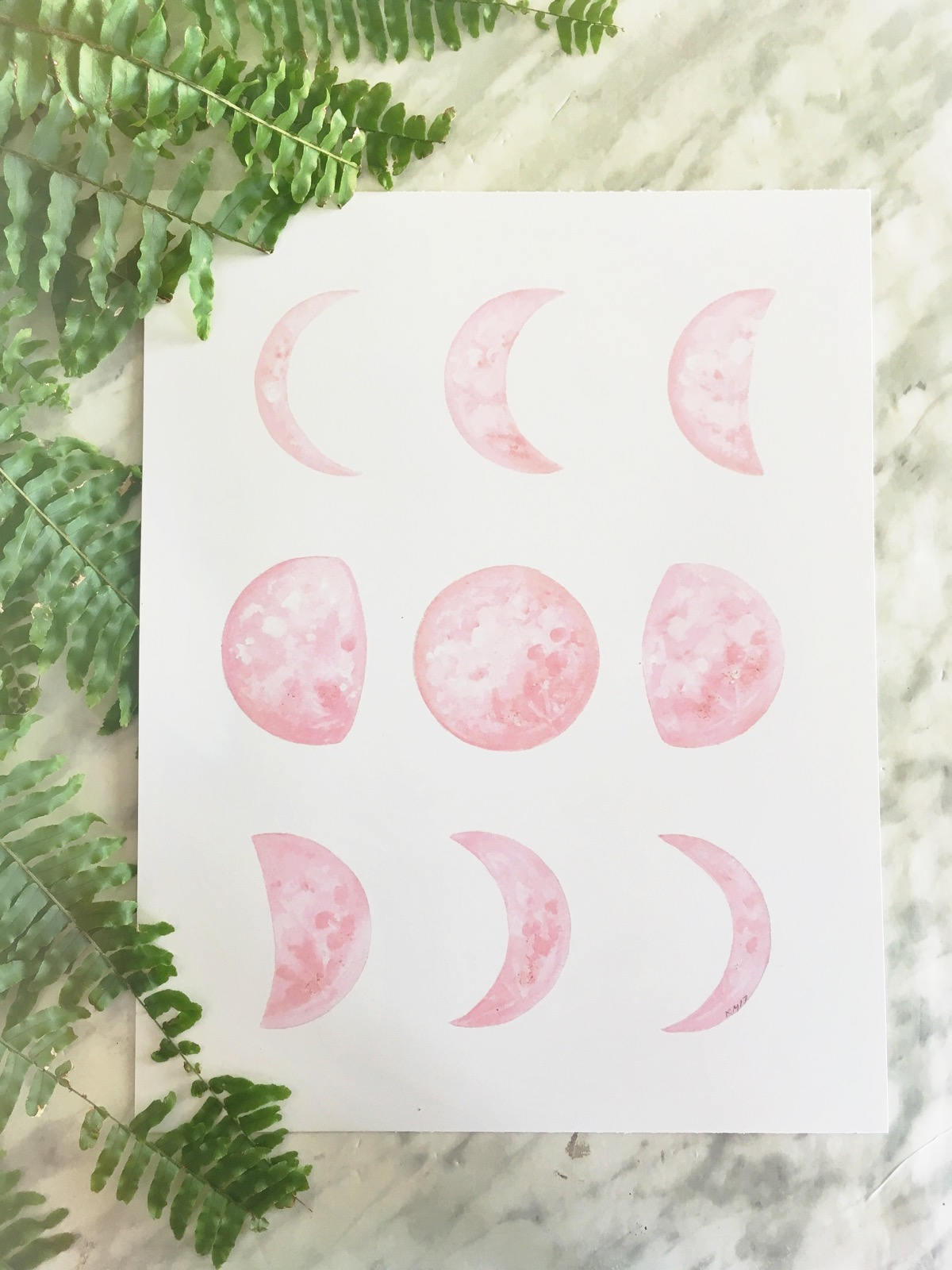 Moon Phase Print Pink Moon Phase Art Moon Phase Decor - Etsy Canada