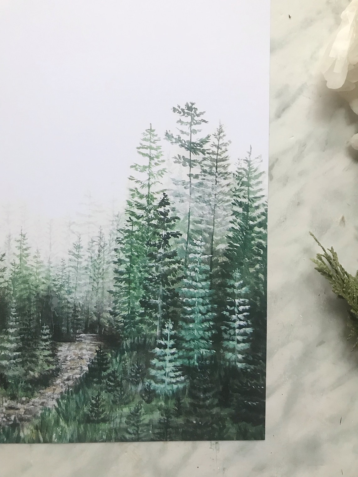 Forest Print Nature Print Forest Art Nature Art Minimal - Etsy