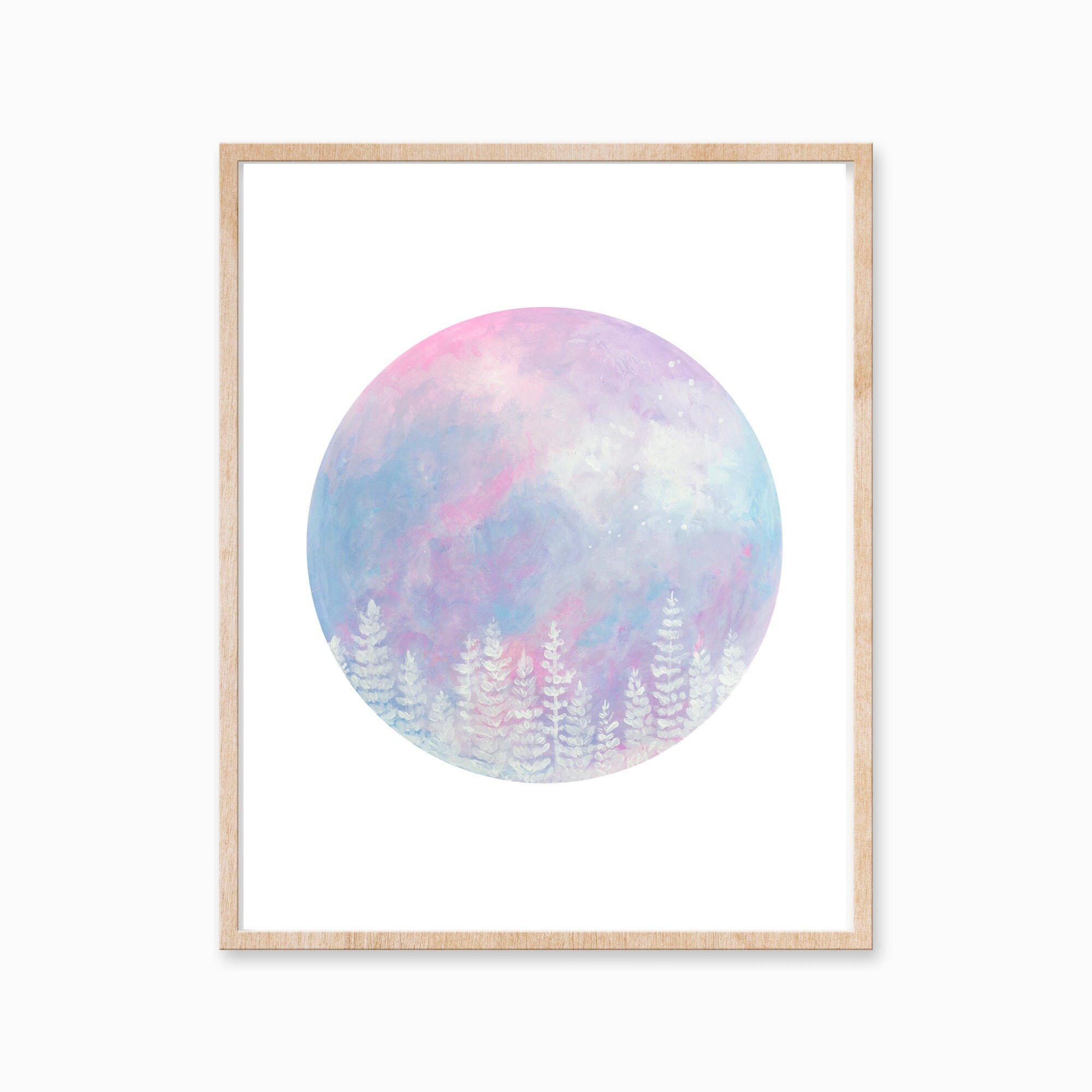 Abstract Moon Painting